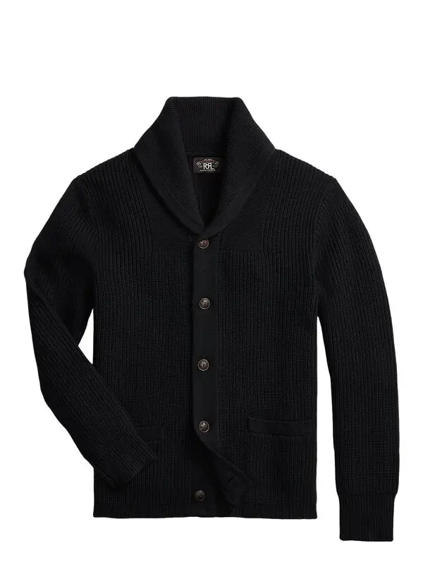 Ralph Lauren Cashmere Shawl-collar Cardigan - Black