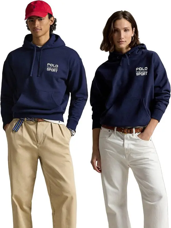Ralph Lauren Relaxed Fit Polo Sport Fleece Hoodie - Cruise Navy
