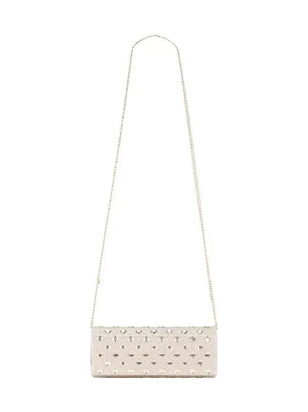 OLGA BERG Ela Crystal Clutch - Champagne