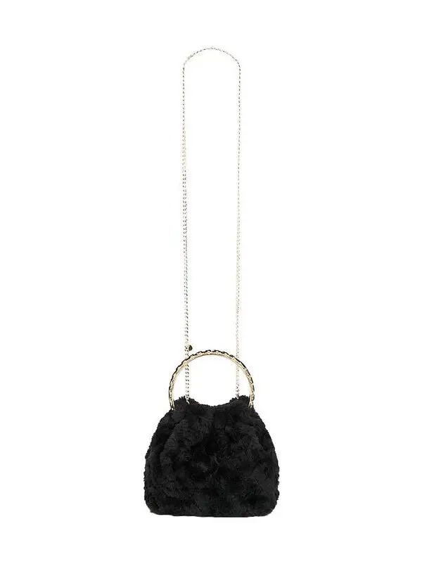 OLGA BERG Philippa Top Handle Bag - Black