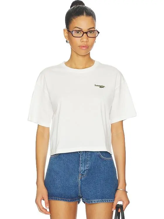 Lacoste Relaxed Fit Jersey Tee - White