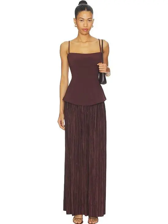 NOOKIE Darling Maxi Dress - Chocolate