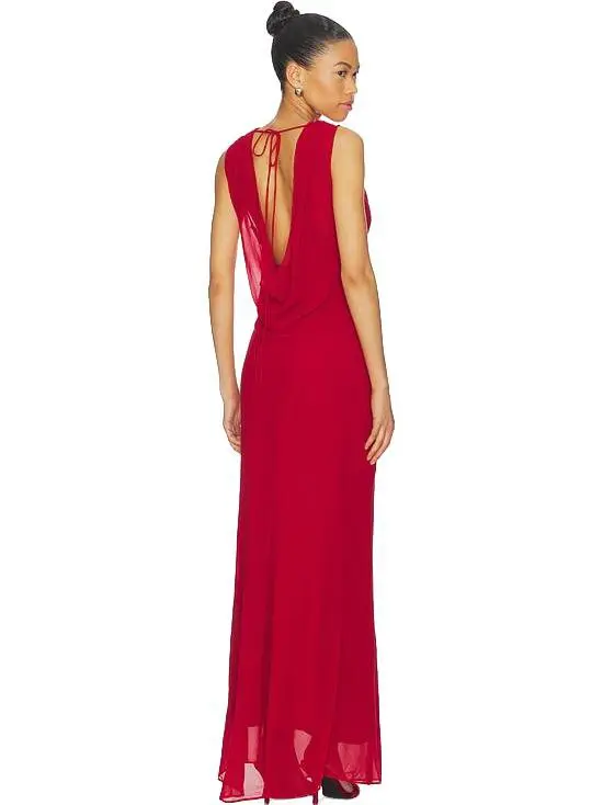 LOVERS AND FRIENDS Nadia Maxi Dress - Deep Red