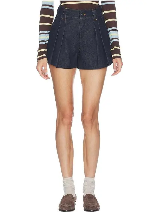 FRAME The Structural Denim Shorts - Rinse