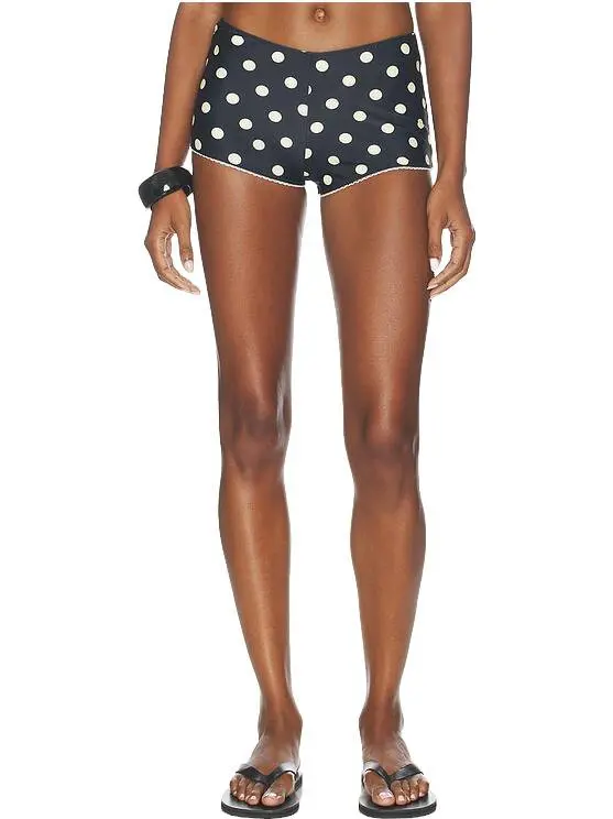 Tularosa Quincy Short - Yellow & Black Dot