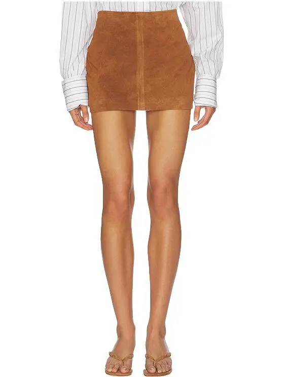 ANIYE BY Janis Mini Skirt - Cognac