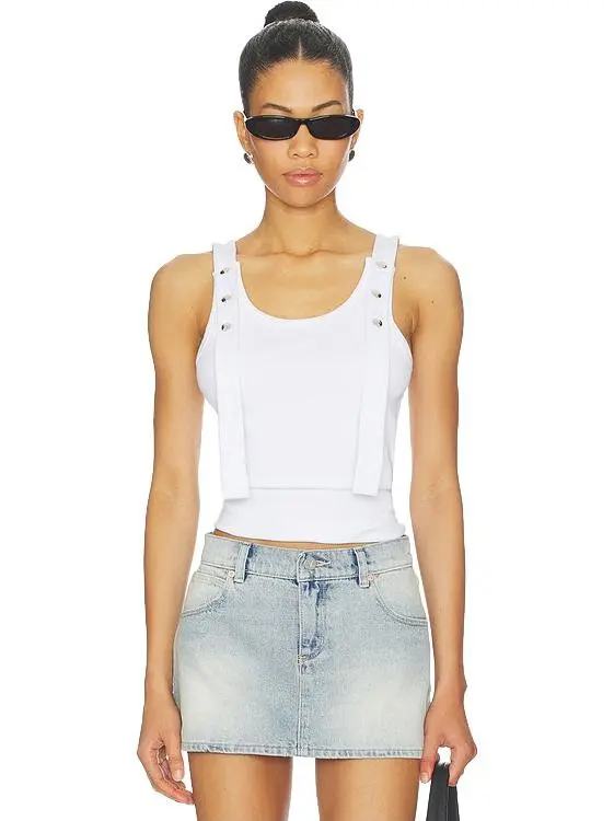 MSGM Tank Top - Optical White