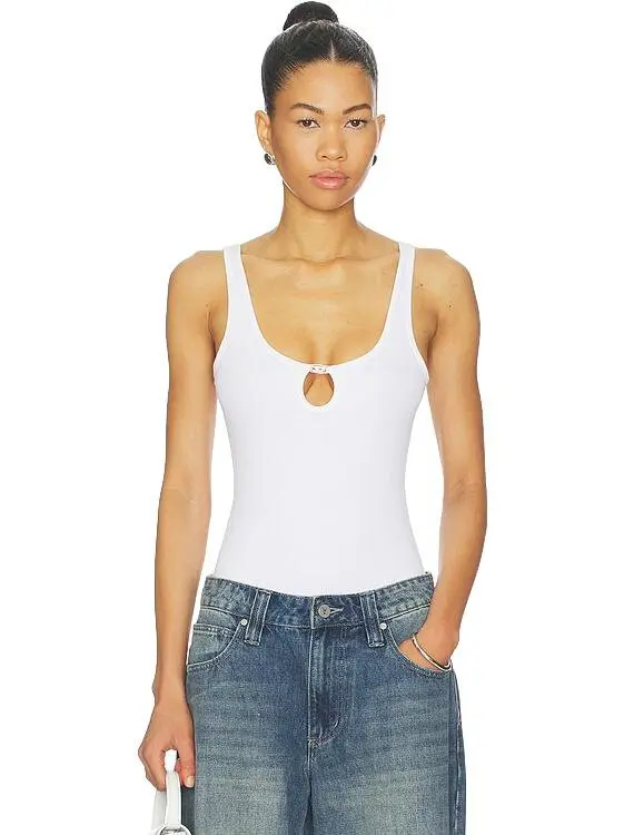 DIESEL® Maura Denim Bodysuit - White