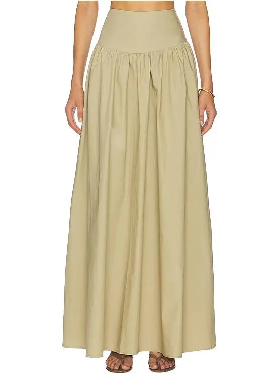 Susana Monaco Drop Waist Skirt - Taupe