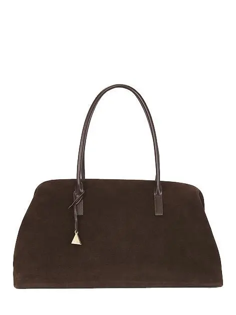 VERAFIED Suede Club Bag - Brown