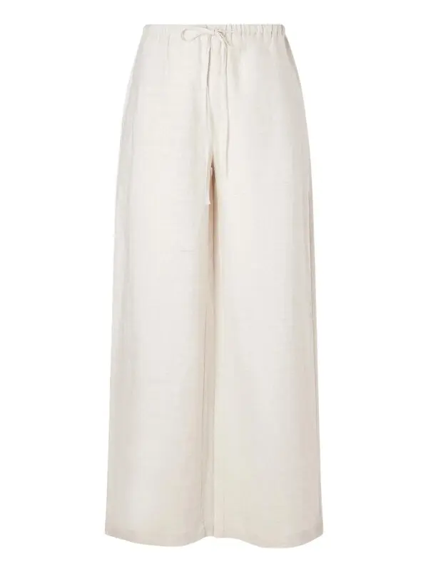 Staud Mateo Linen Wide-leg Pants - Neutrals