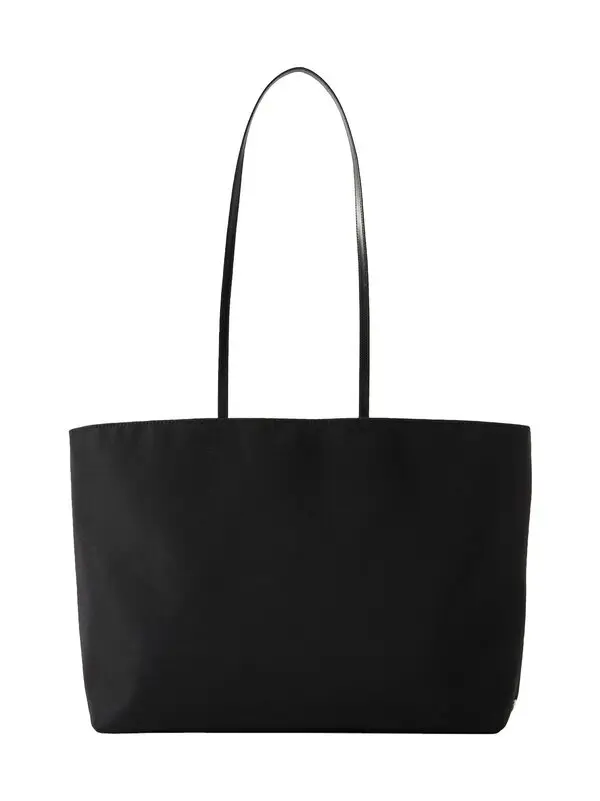 VALESQUE Parcel Leather-trimmed Tote Bag - Black
