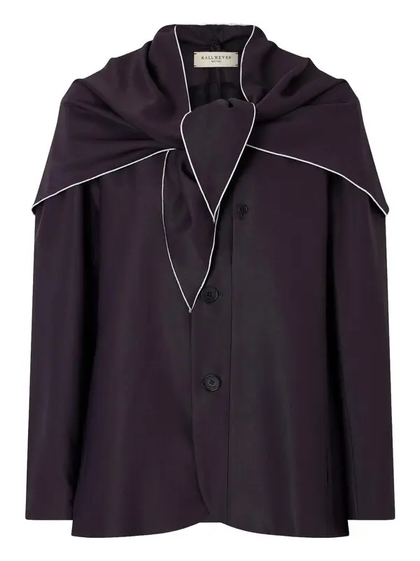 KALLMEYER Jamie Tie-detailed Blazer - Black