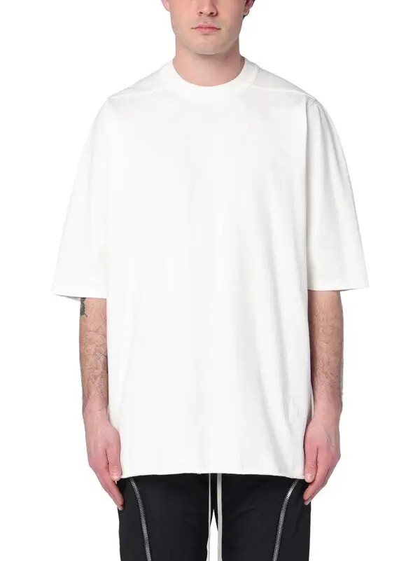 Rick Owens Oversized T-shirt In Cotton - White