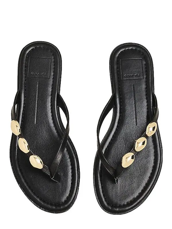 Dolce Vita Juny Thong Sandals - Black