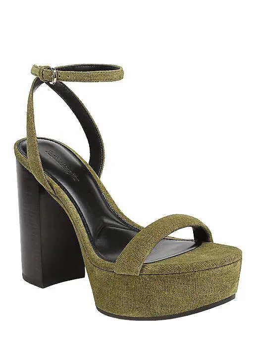 FAVORITE DAUGHTER Ankle-strap Platform Sandals - Green