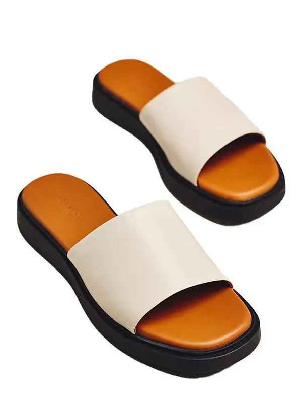 VAGABOND SHOEMAKERS Connie Slide Sandals - Ivory