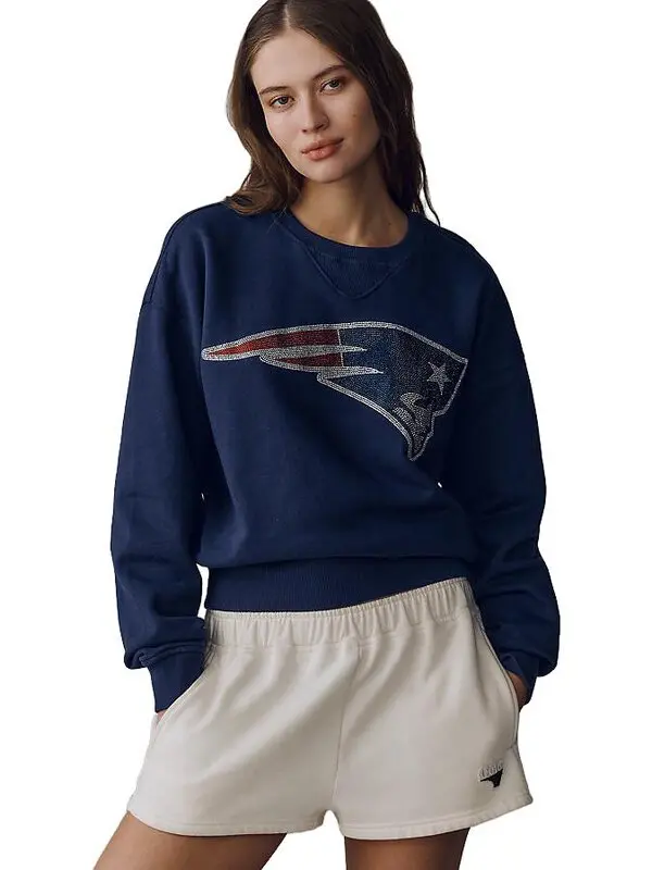 Terez Nfl Crew-neck Sweatshirt - Navy