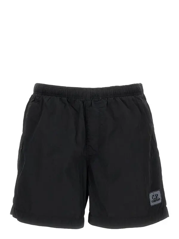 C.P. COMPANY Eco-chrome Beach Shorts - Black