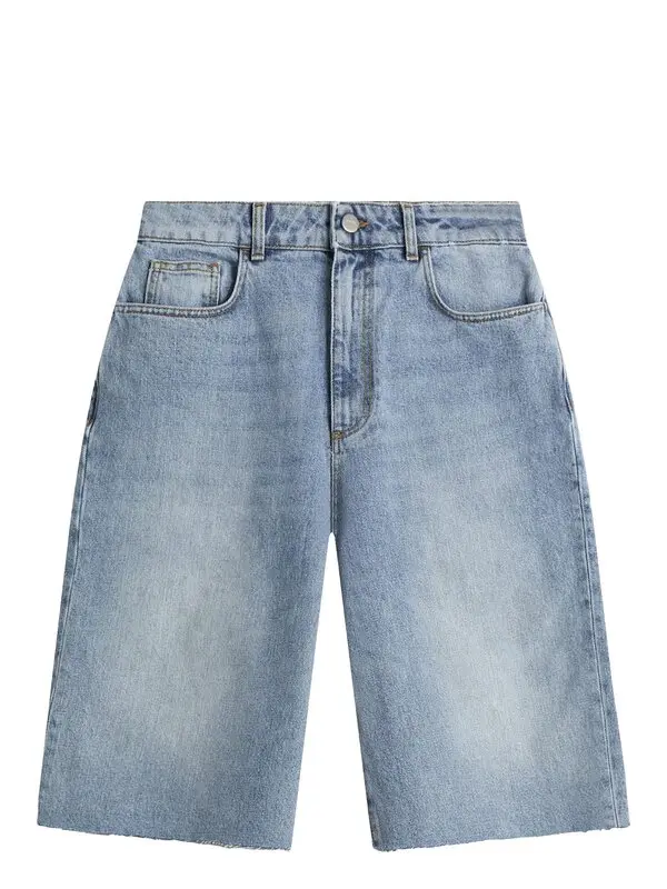 RÓHE Baggy Fit Denim Shorts - Classic Blue