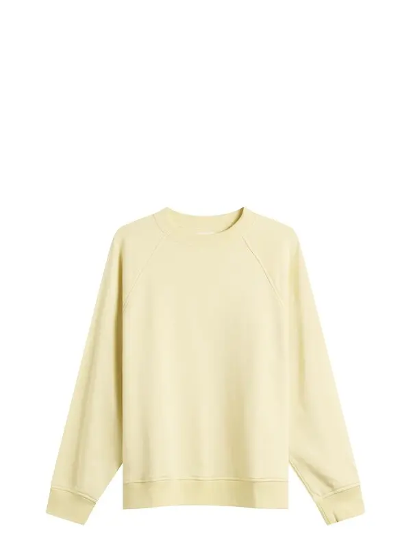 KAPTAIN SUNSHINE Suvin Cotton Crewneck Sweatshirt - Lemon
