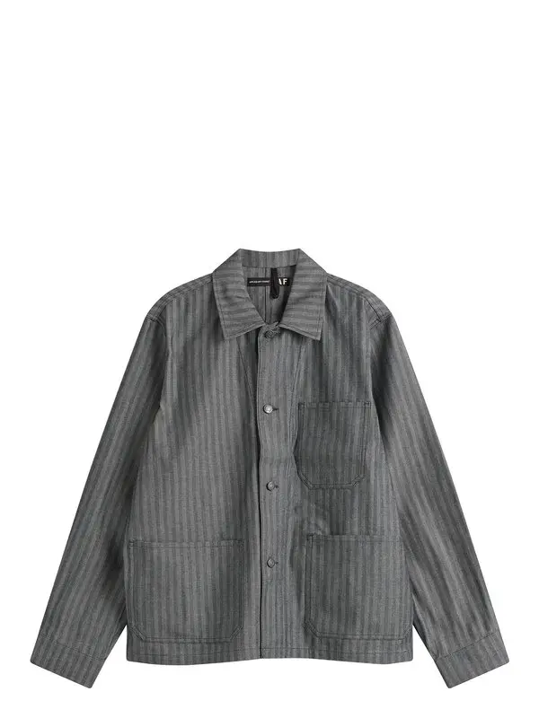 APPLIED ART FORMS Herringbone Chore Jacket - Raw Denim