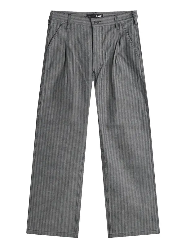 APPLIED ART FORMS Herringbone Construction Pants - Raw Denim
