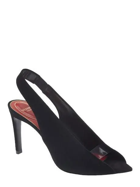 Valentino Garavani Révélé Slingback Sandal - Black