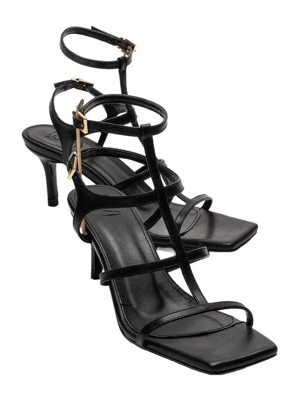 PROLOGUE SHOES Viento Stiletto Sandal - Black