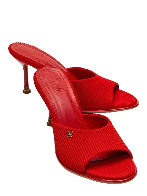 PROLOGUE SHOES Wendy Stiletto Sandal - Red