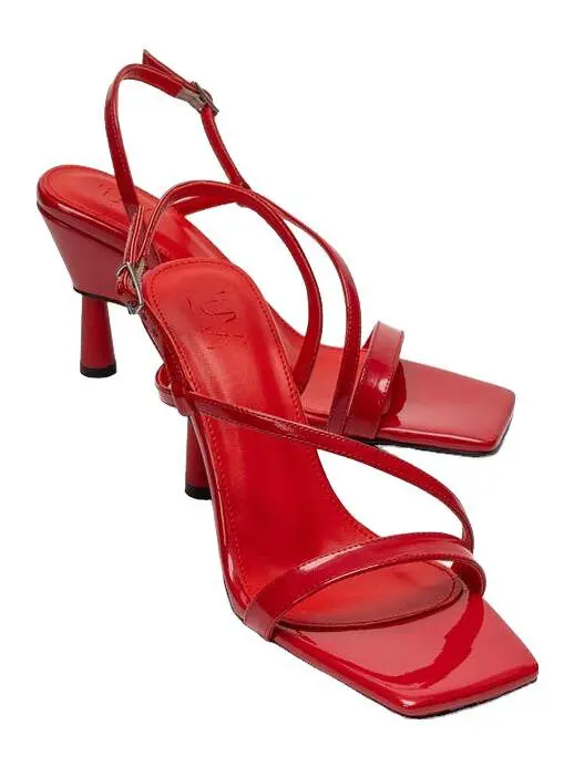 PROLOGUE SHOES Jolene Stiletto Sandal - Red Patent