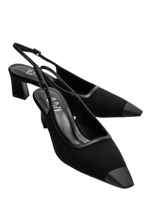 PROLOGUE SHOES Hilda Block Heel Pump - Black