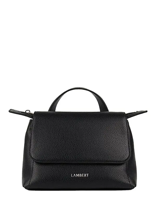 LAMBERT Vegan Leather Crossbody Bag - Black