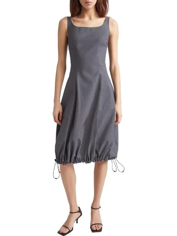 Coperni Technical Tailored Balloon Dress - Grey