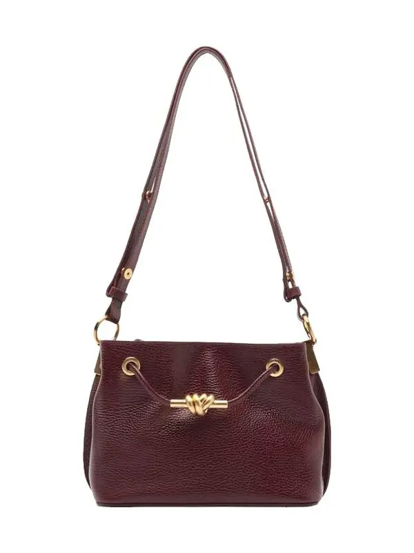 AREZZO Small Daphne Leather Crossbody Bag - Fresh Ruby