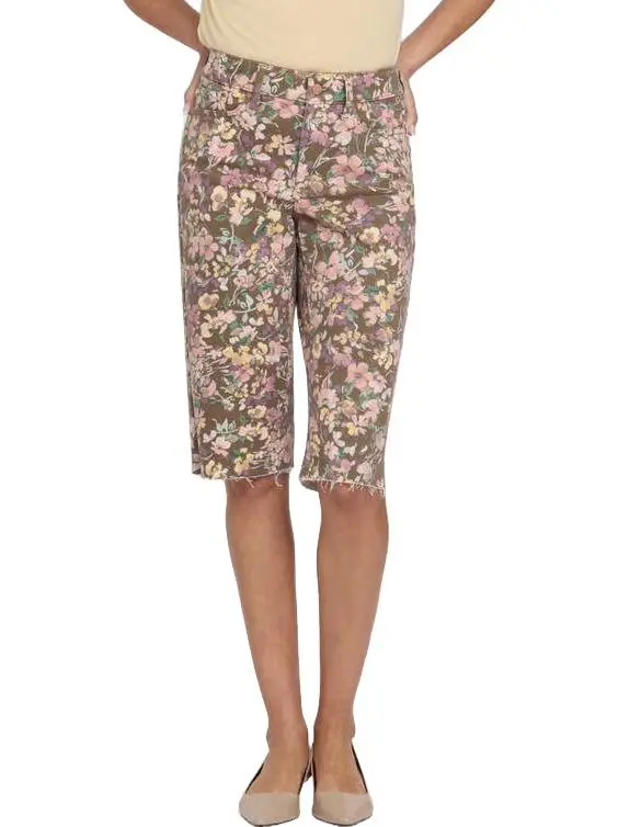NYDJ Kristie Bermuda Denim Shorts - Earth Blooms