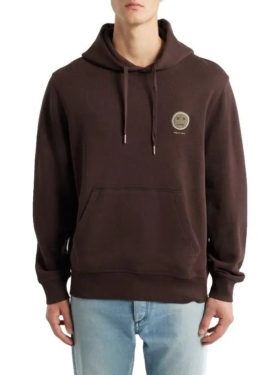 Rag & Bone Embroidered Hoodie - Brown