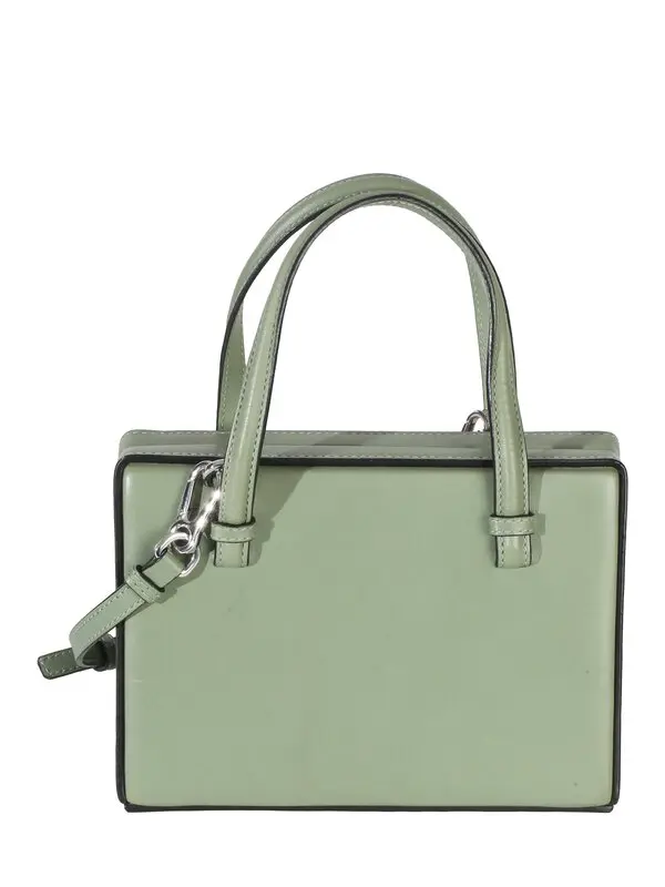 Loewe Calfskin Top Handle Postal Bag - Green