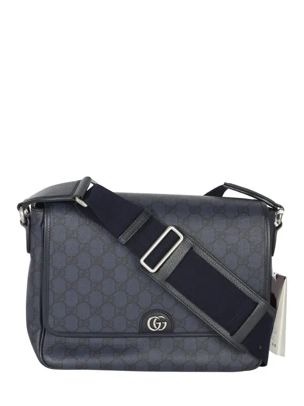 Gucci Gg Supreme Ophidia Messenger Bag - Blue
