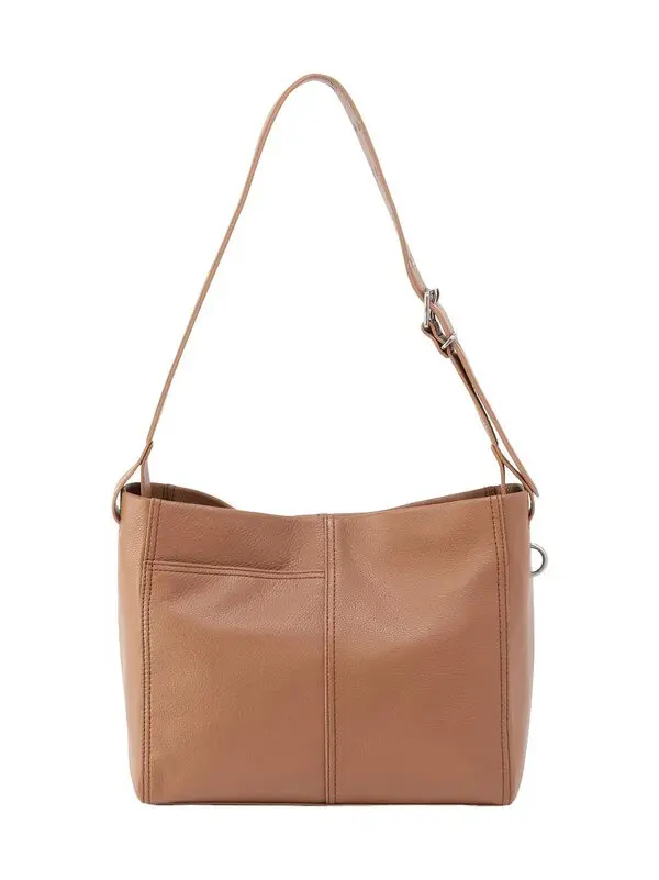 Hobo Leather Shoulder Bag - Brown Sugar