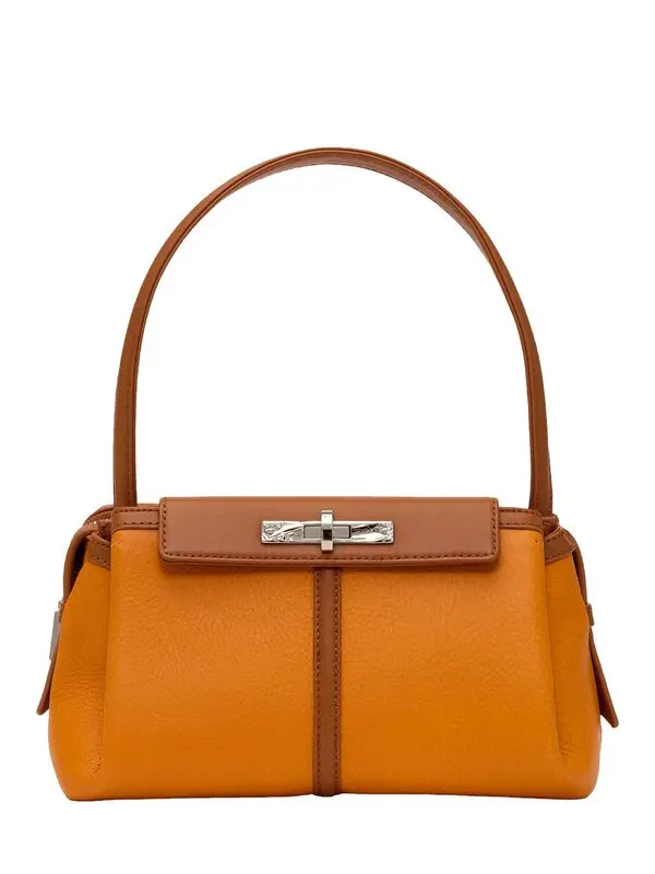 HAMMITT Top-handle Baguette Bag - Tailored Tangerine/silver