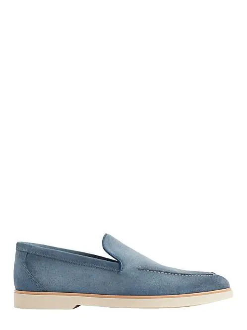 Magnanni Calpe Suede Loafers - Pale Blue