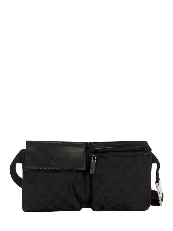 Gucci Double Pocket Belt Bag - Black