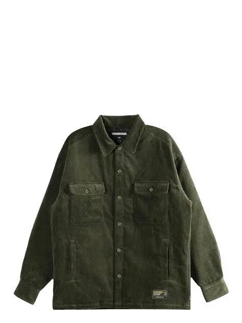 NEIGHBORHOOD Corduroy Cpo Shirt - Olive Drab