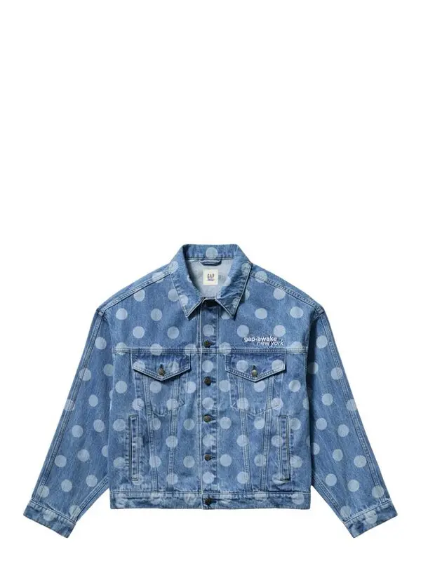 Gap X Awake Ny Dotted Icon Denim Jacket - Two Tone Dot