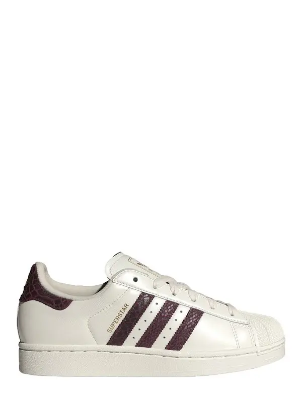 Adidas Superstar Ii Snakeskin Sneakers - Off White/maroon/gold Metallic