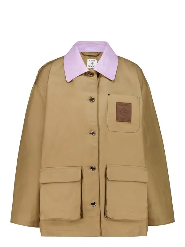 Casablanca Cotton Workwear Jacket - Beige