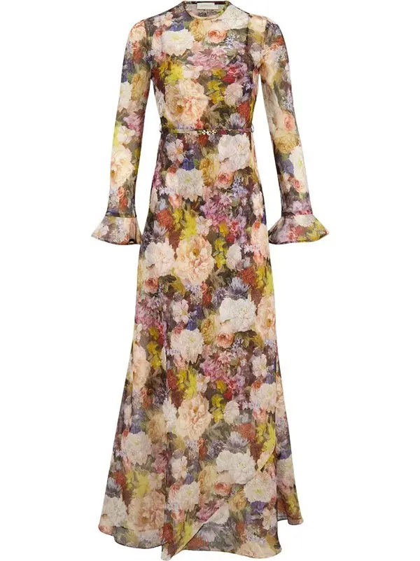Zimmermann Rosette Alchemy Floral Maxi Dress - Multicolour