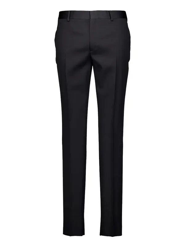 Saint Laurent Tailored Tuxedo Trousers - Black