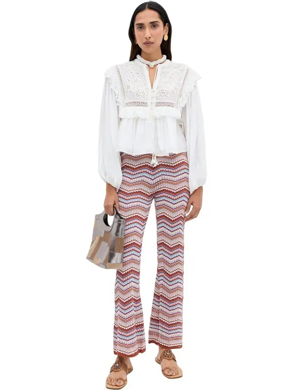 Rixo Boni Maria Chevron Trousers - Multi